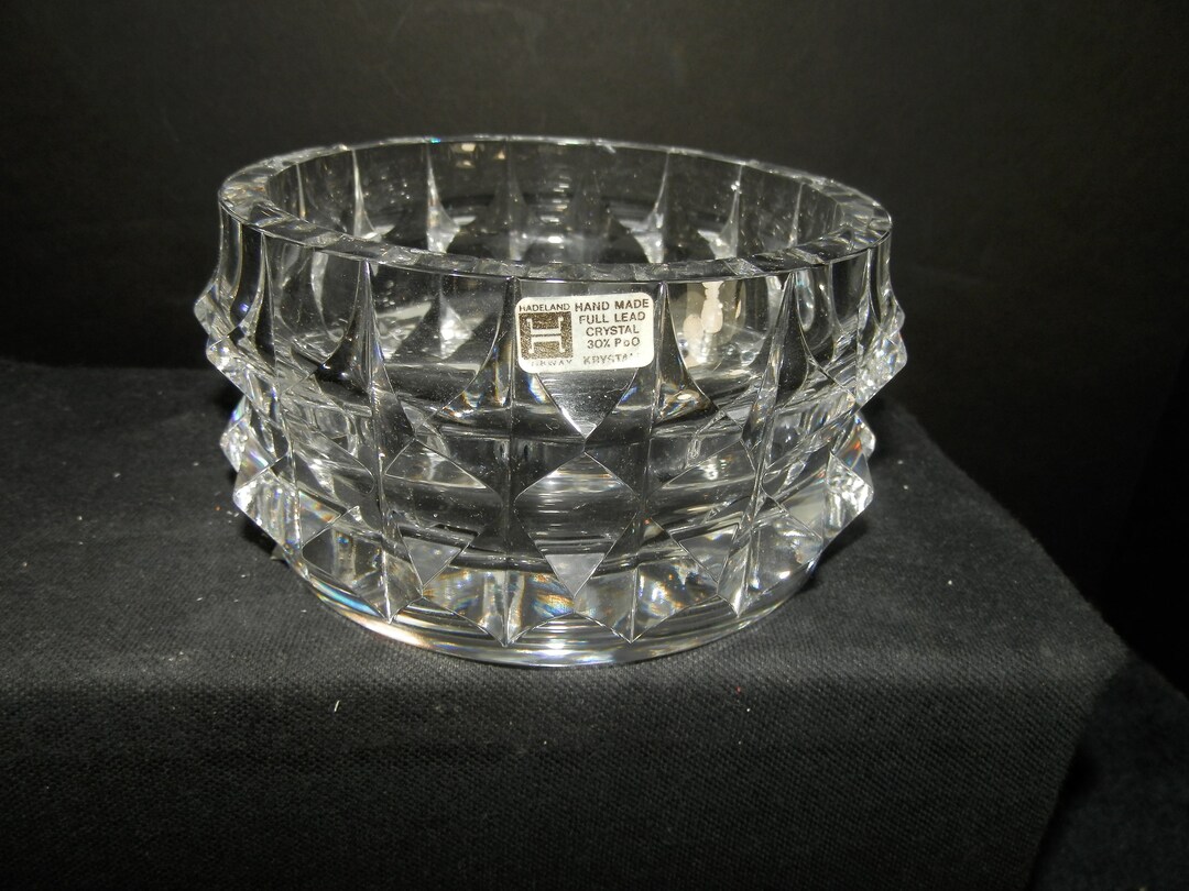 Stunning Crystal Vase Hadeland Norway - Etsy