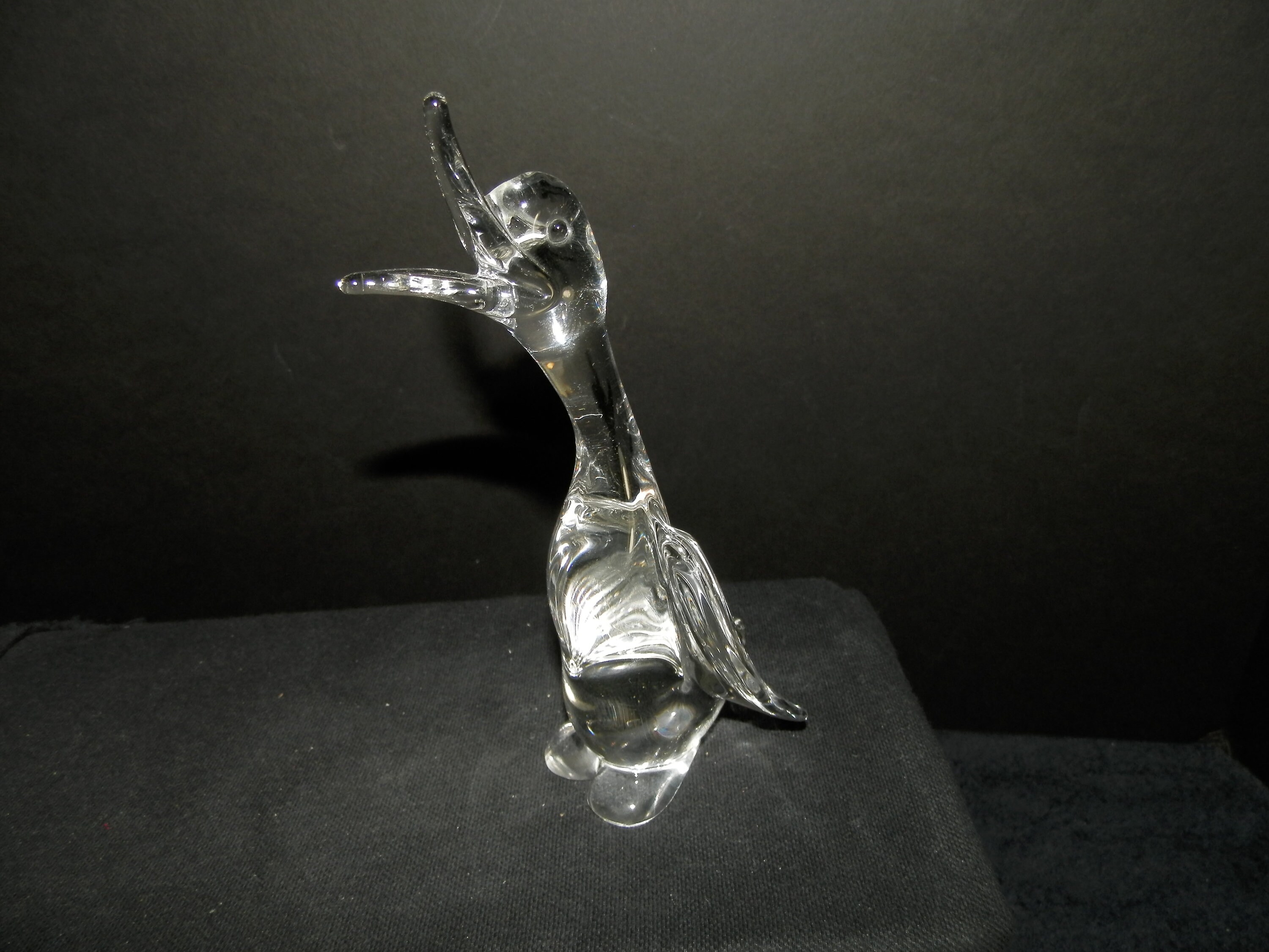 Murano cristal graznando pato figurita | Etsy