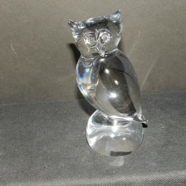 Signed Crystal Owl - Etsy