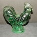 Fenton Large Green Rooster Figurine - Etsy
