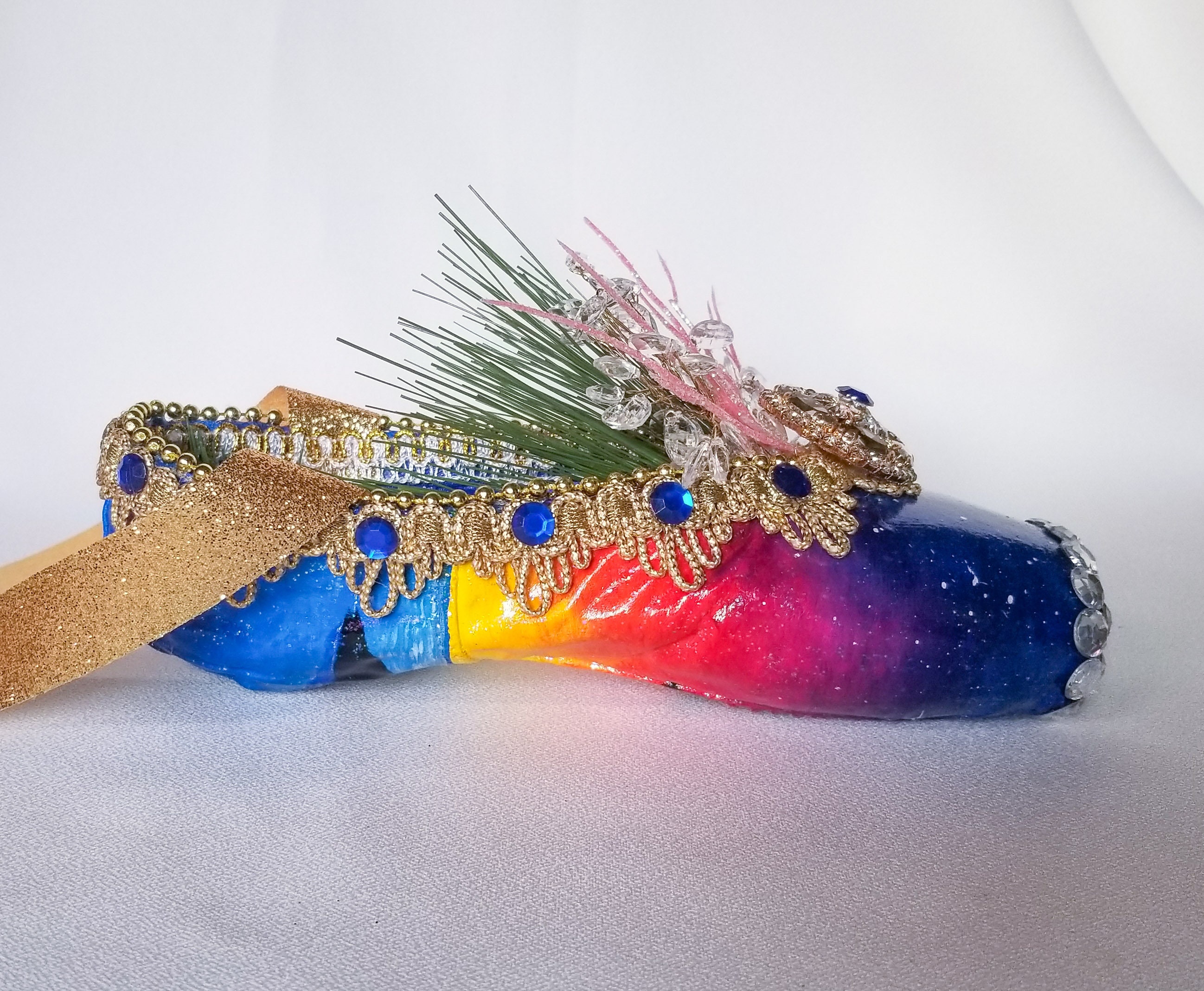 Rainbow Sunset - Hand Painted and Decorated Pointe Shoe - Etsy