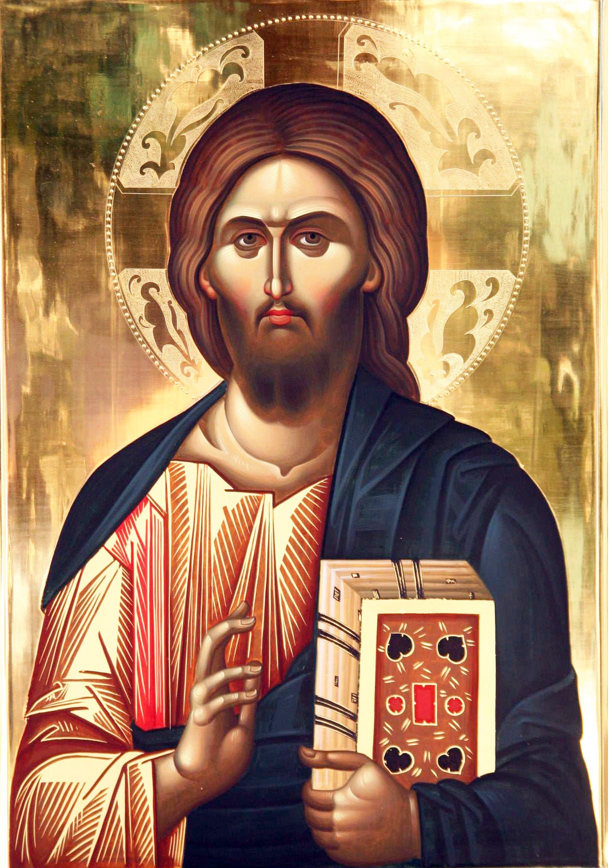 Christ Pantocrator Orthodox Icon Hand-painted Christ - Etsy