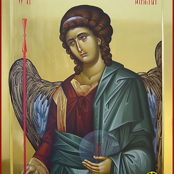Archangel Gabriel Byzantine Icon - Etsy