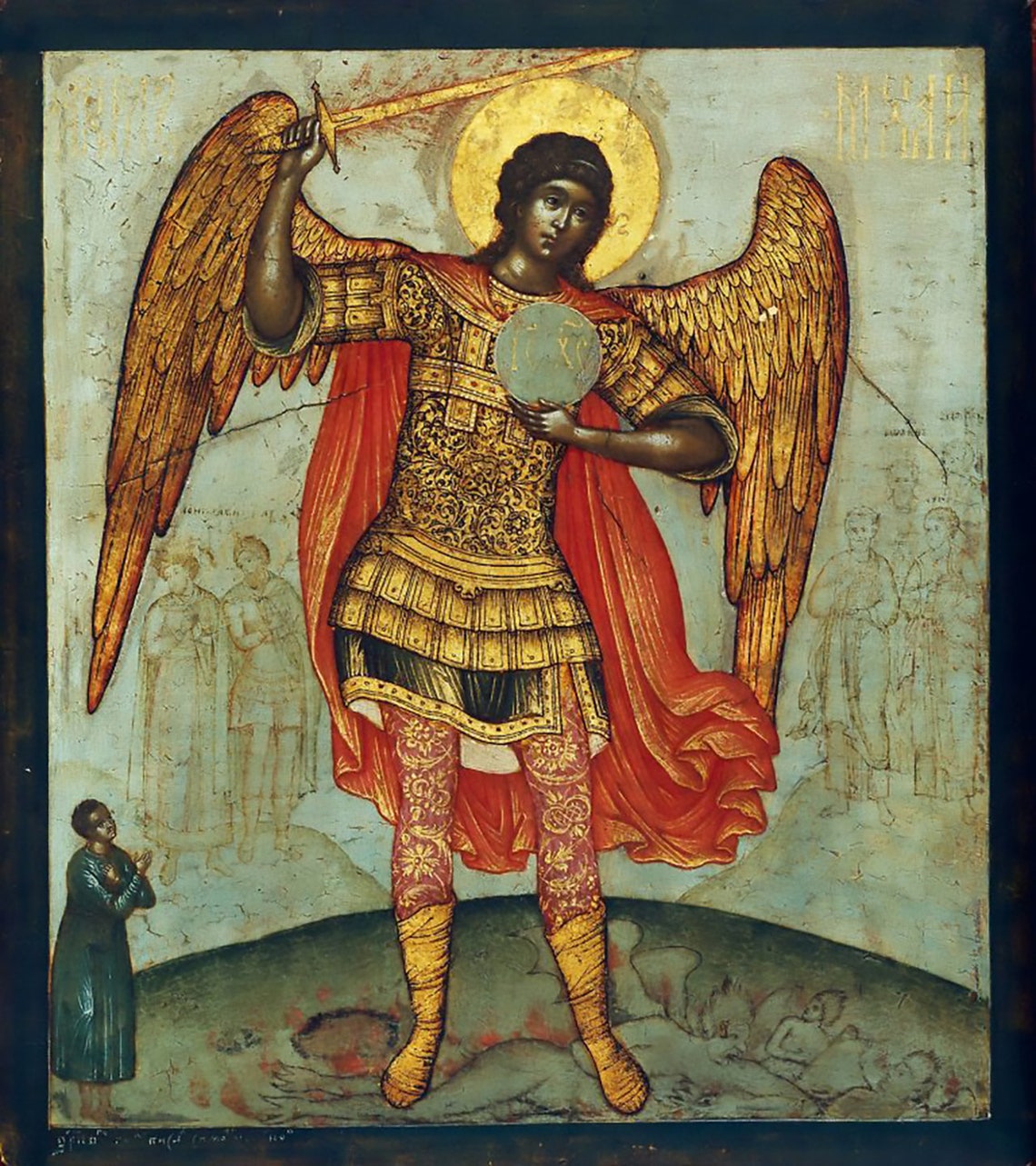 Archangel Gabriel Orthodox Icon, Byzantine Icon Archangel Gabriel, Hand ...