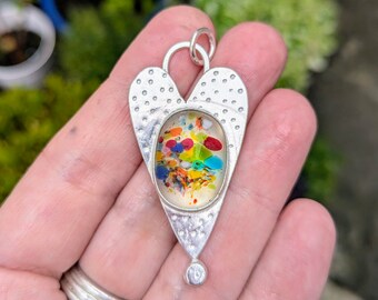 Confetti Frosted Glass Ring - Etsy