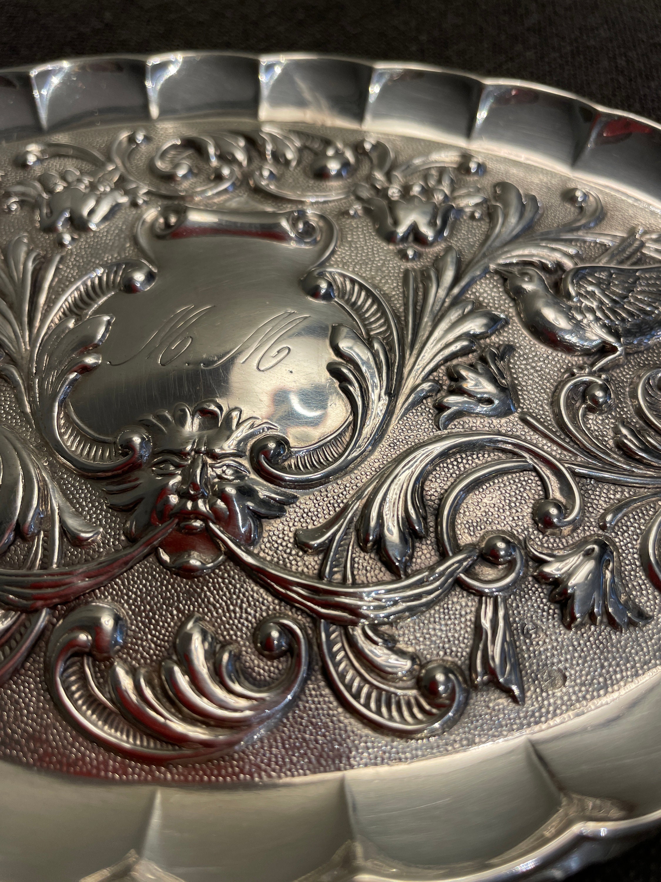 Four Sterling Silver. Lovely Vintage Spanish Sterling Silver Trays - Etsy