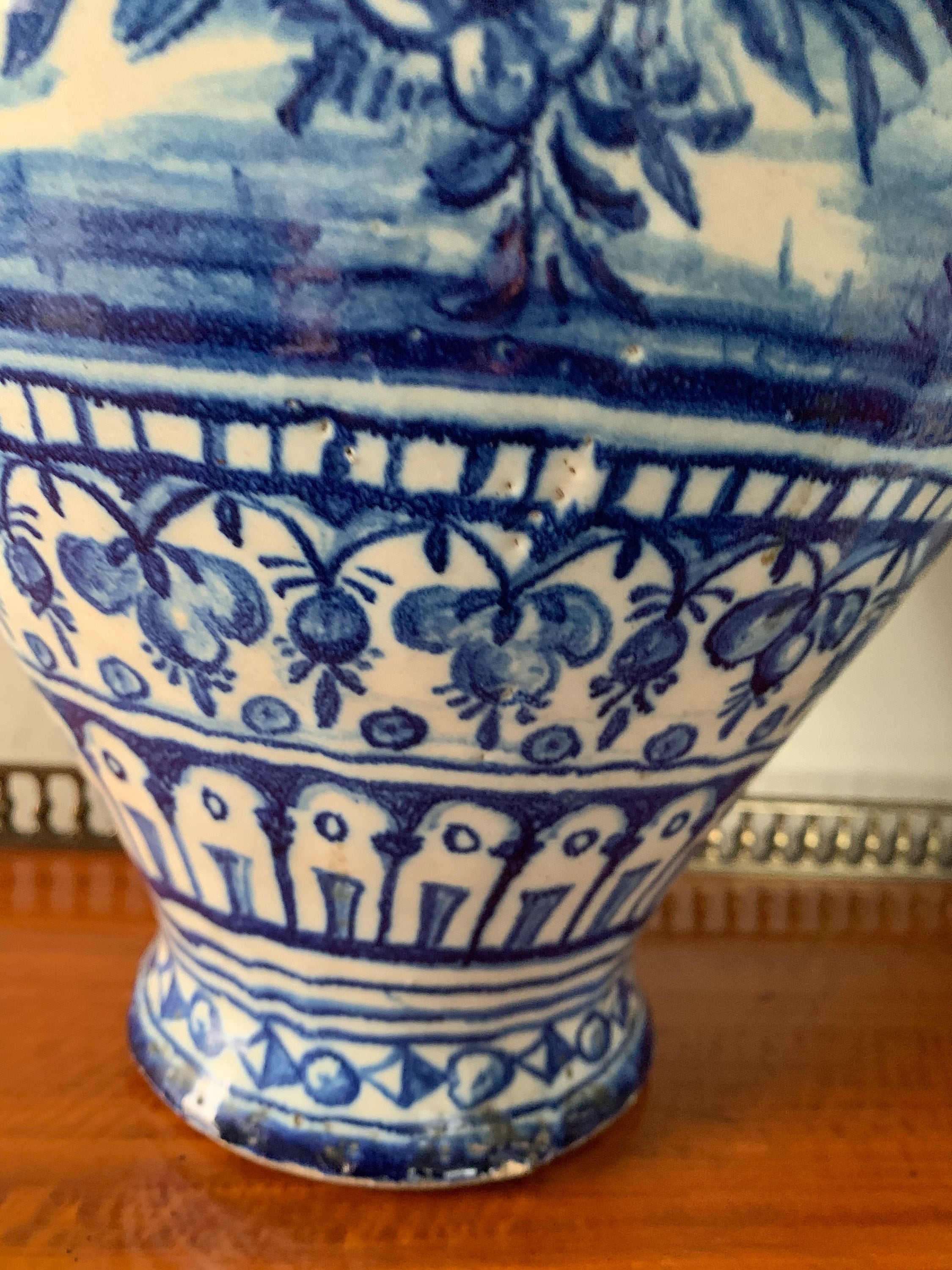 Fabulous Pair of Antique Blue Ceramic Vases. Luxury Home - Etsy