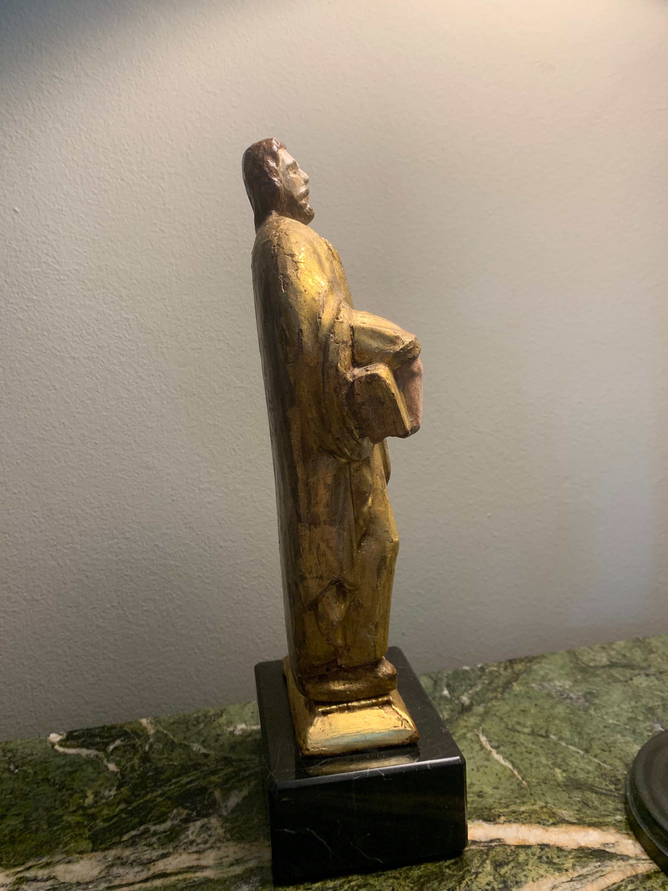 Very Antique Wood Religious Sculpture Saint Peter 16th Century Santos ...