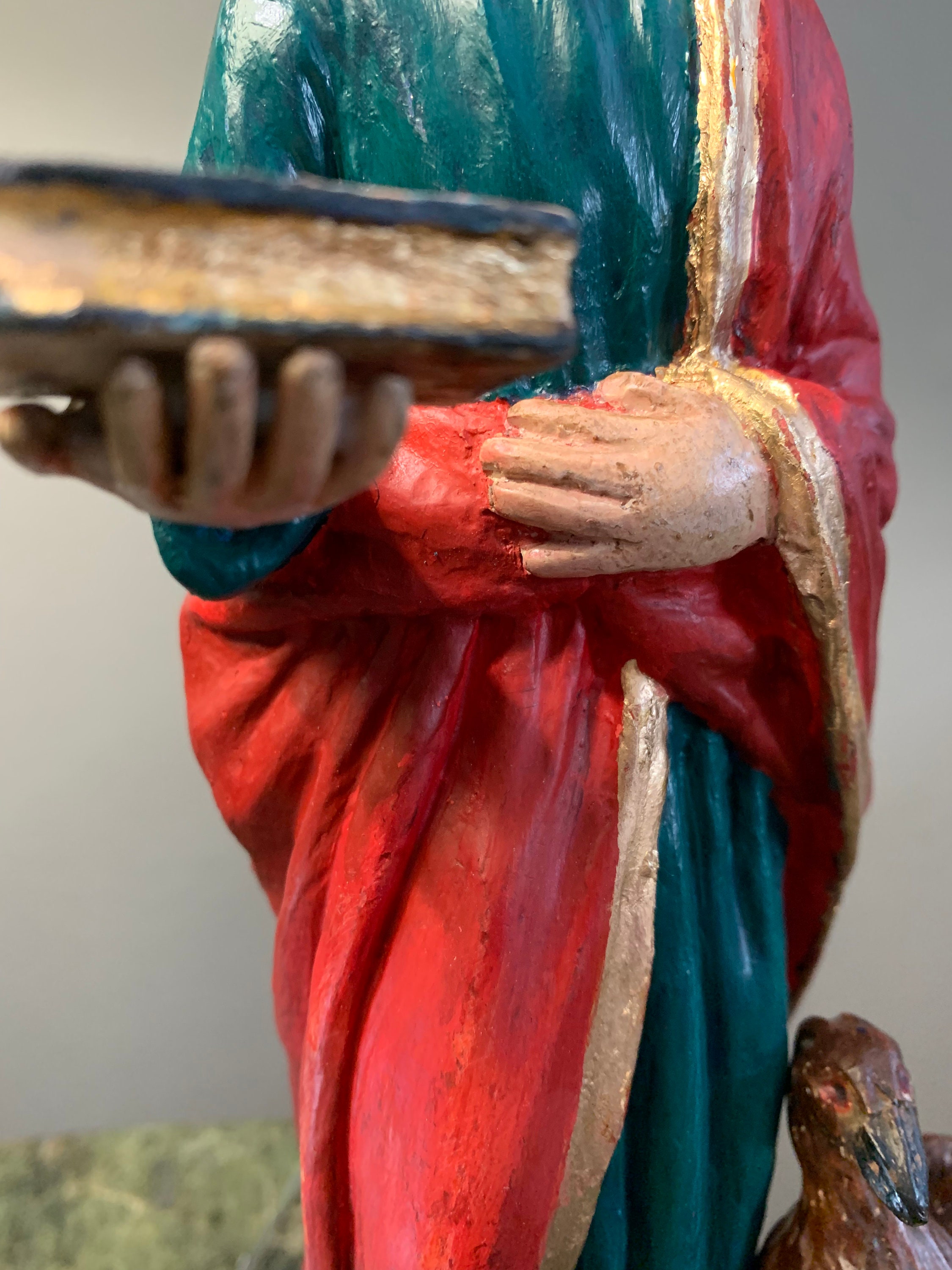 Antique Wood Carving Saints Saint John the Evangelist S. XIX Spanish ...