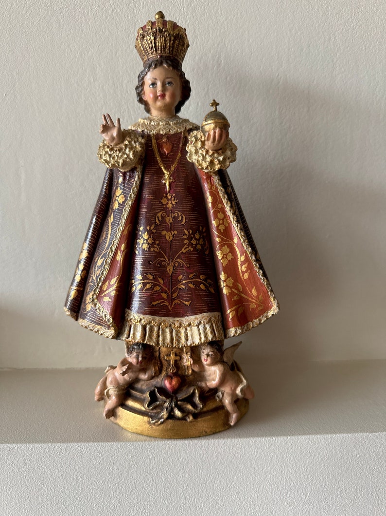 Antique Figure of the Child Jesus of the Ball. Olot. Spain. 1920 ...