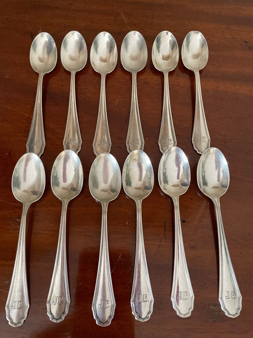 SILVER. Sterling Silver. Dozen Silver Spoons. 202 Gr Silver. Coffee ...
