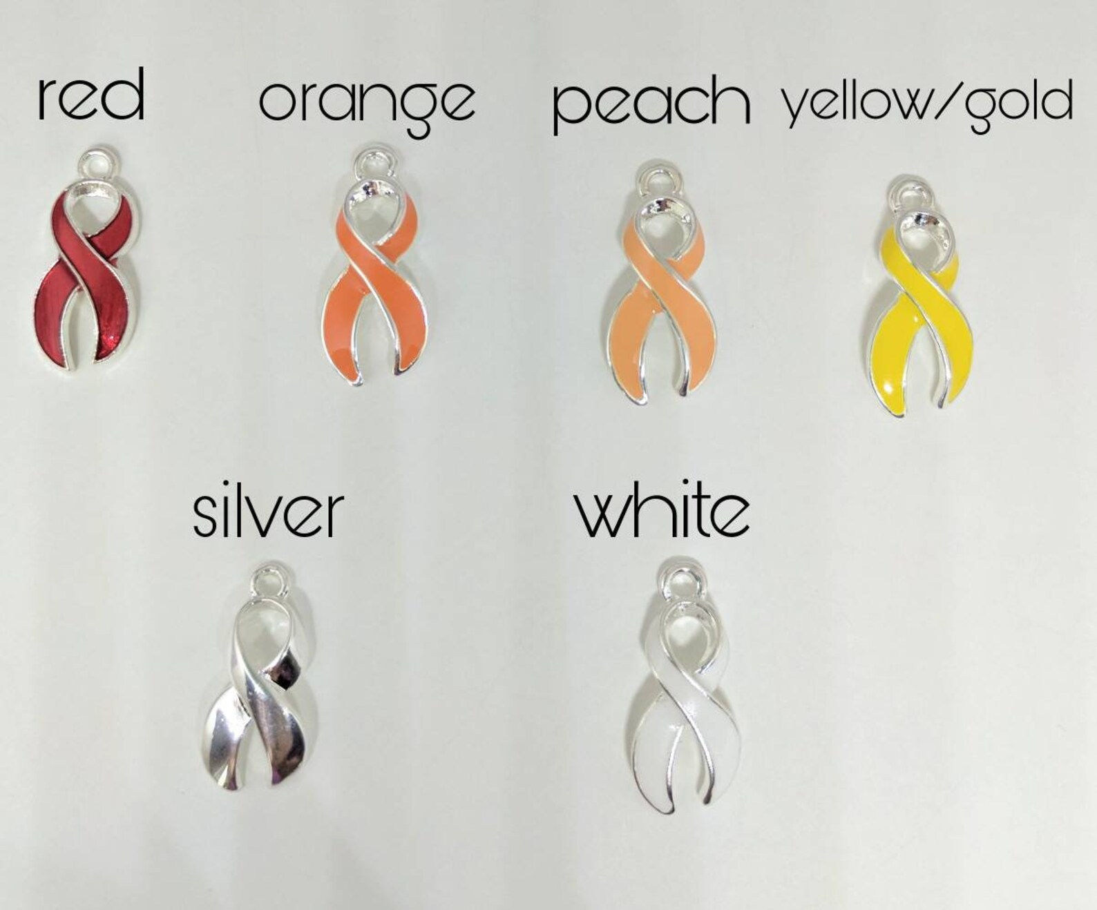 Awareness Ribbon Charms Add on Item ONE Charm - Etsy