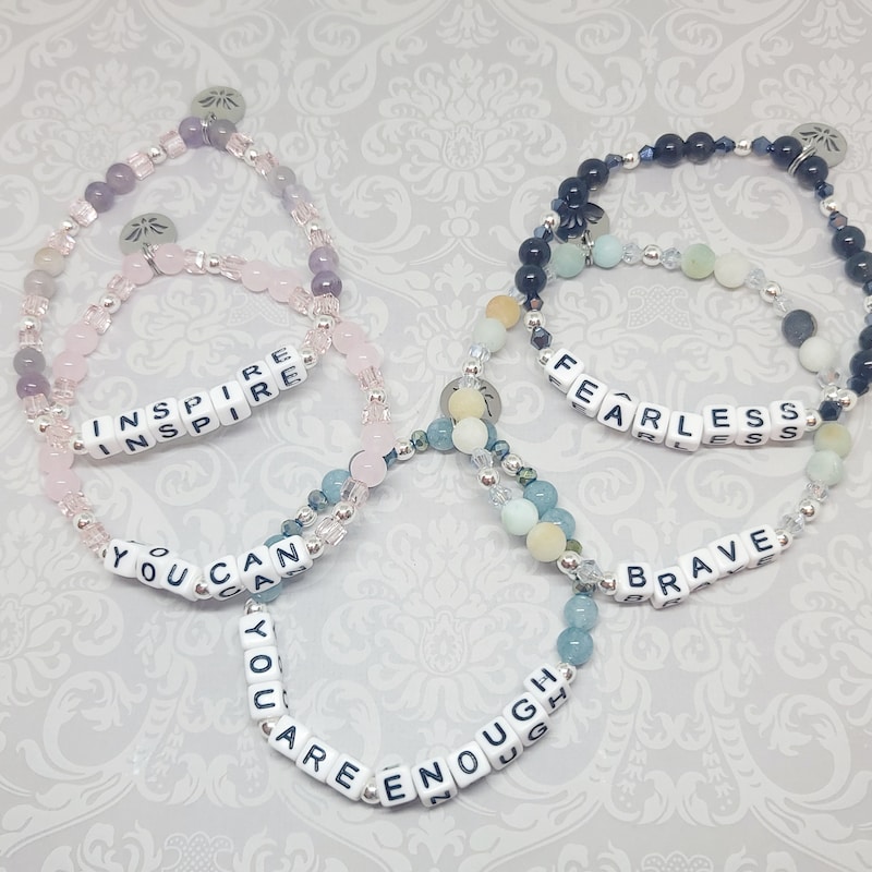 Word Bracelet - Etsy
