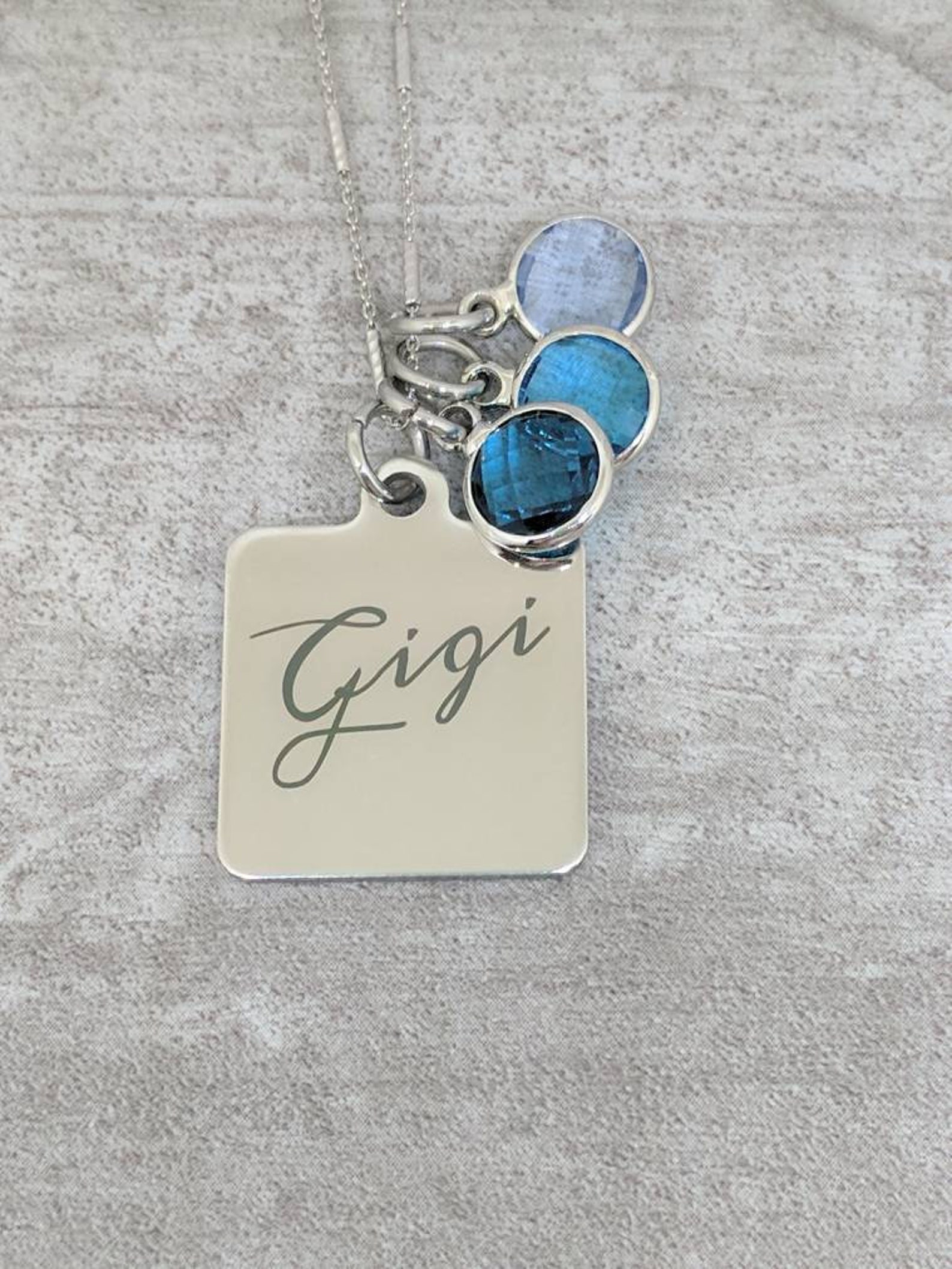 Gigi Necklace - Gigi Birthstone Necklace - for Gigi - Mother's Day ...