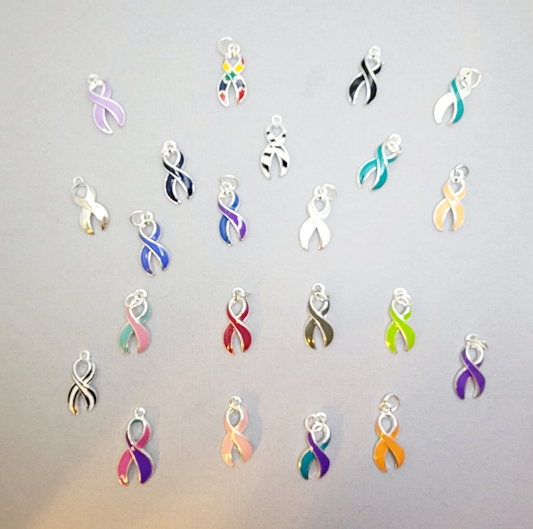 Awareness Ribbon Charms- Add on Item - ONE Charm - Etsy