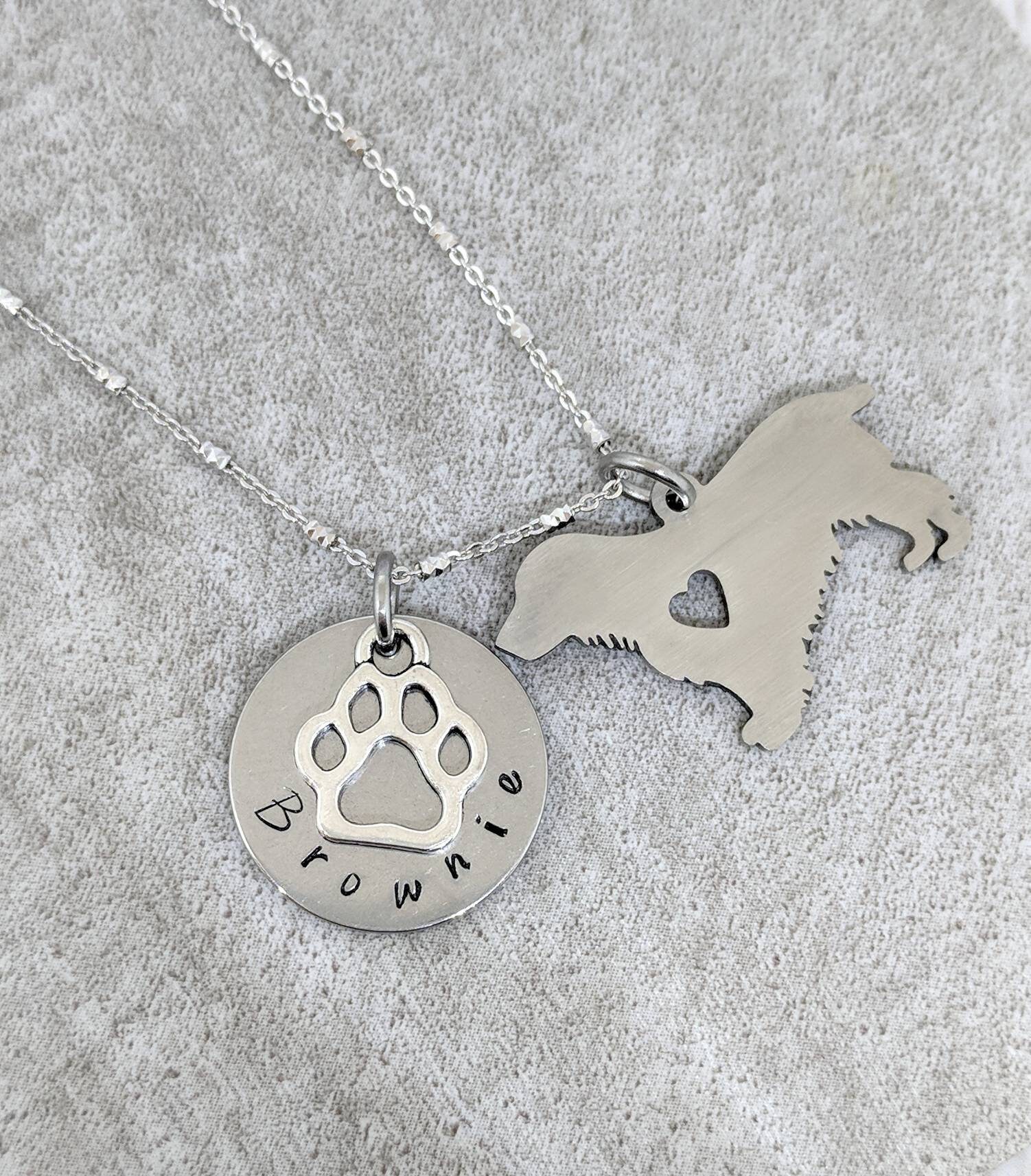 Cocker Spaniel Necklace - Springer Spaniel Jewelry - Dog Mom Gift ...