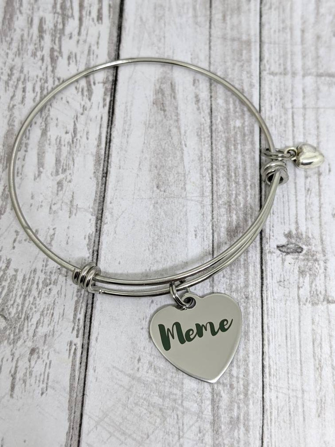 Meme Bangle Meme Bracelet Meme Jewelry Adjustable Silver | Etsy