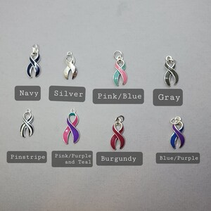 Awareness Ribbon Charms- Add on Item - ONE Charm - Etsy