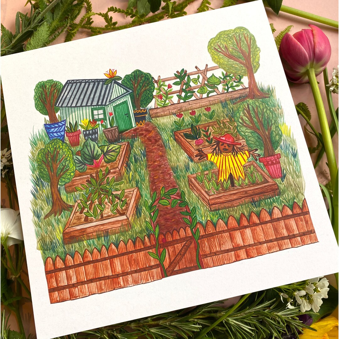 The Allotment Art Print - Etsy