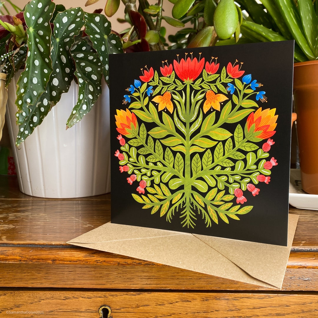 In Bloom Blank Greeting Card - Etsy