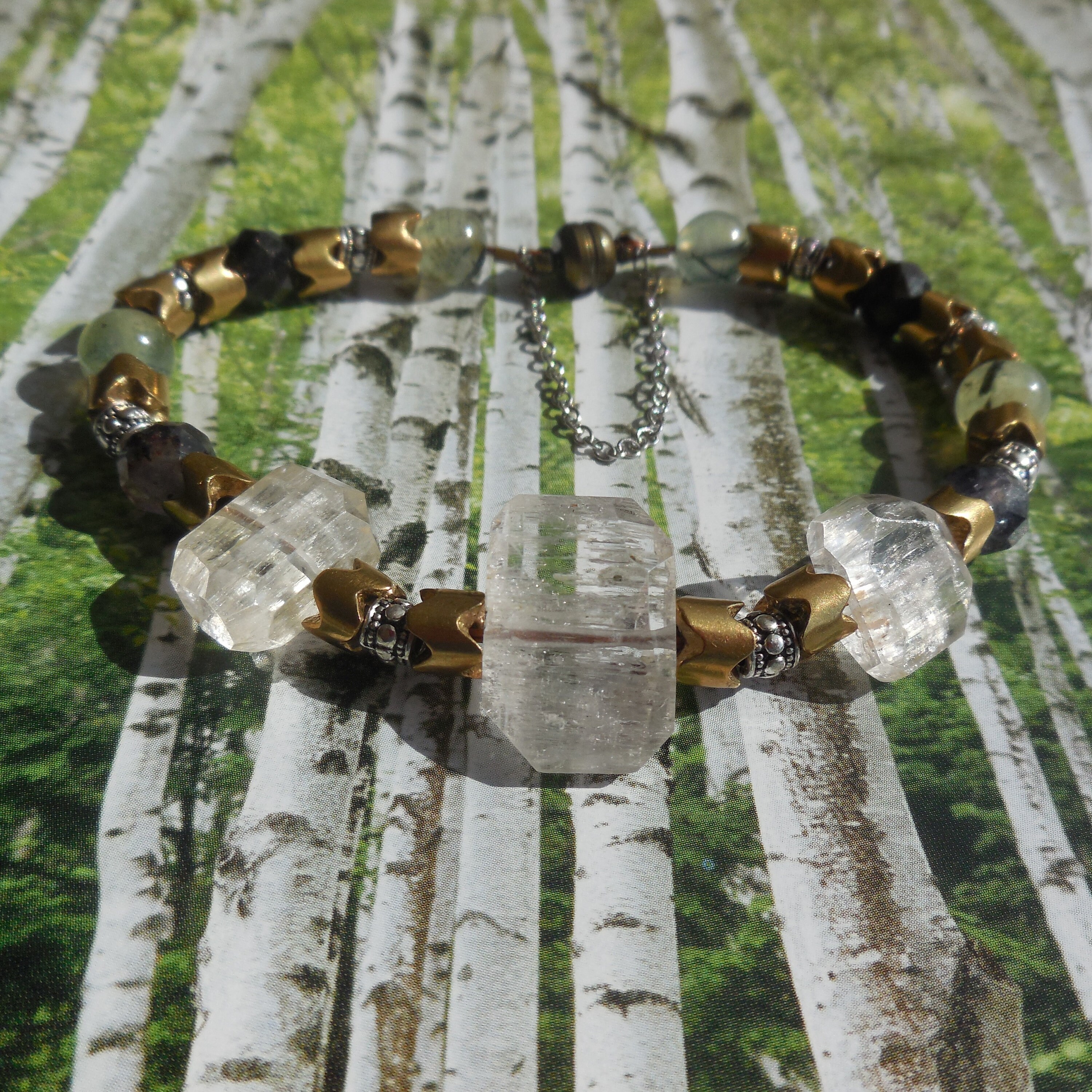 Stunning Loving KUNZITE Vision Stone IOLITE Peaceful PREHNITE Silk Road ...