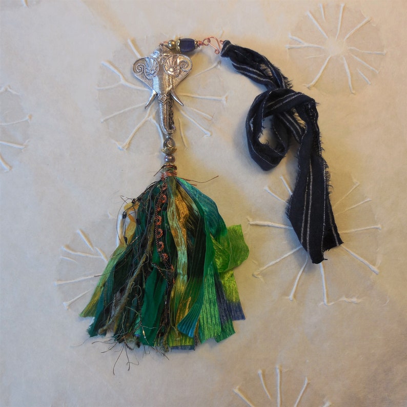 Calming Sensual Silk TASSEL Altar Companion Tibetan Silver - Etsy