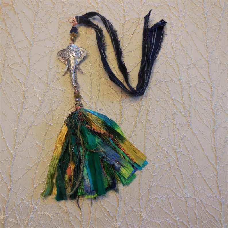 Calming Sensual Silk TASSEL Altar Companion Tibetan Silver - Etsy
