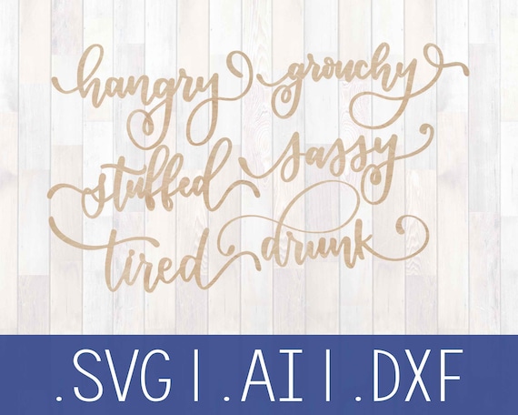 Handlettered Sassy Place Settings SVG Place Settings | Etsy