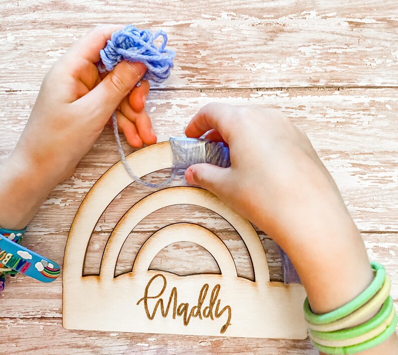 Rainbow Weaving Craft File Laser Cut File Glowforge File - Etsy