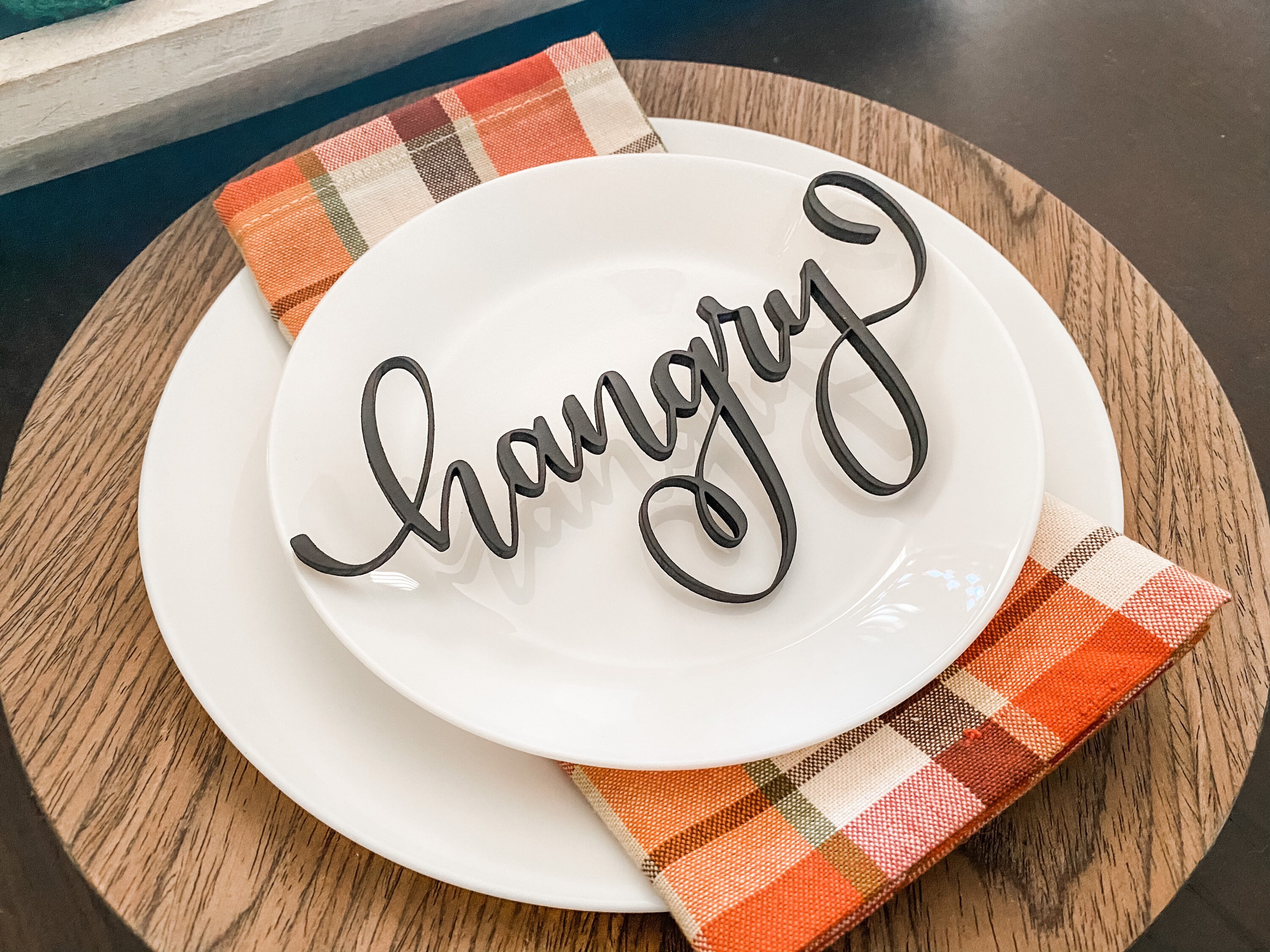 Handlettered Sassy Place Settings SVG, Place Settings, Thankful ...