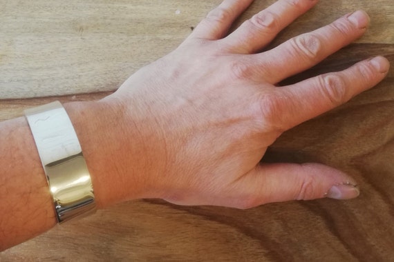 3oz 18mm Wide Cuff Bangle Mens Silver Bracelet Heavy Silver Bangle Ultimate Massive Silver Cuff Mens Silver Cuff Burkmar Etsy Norway