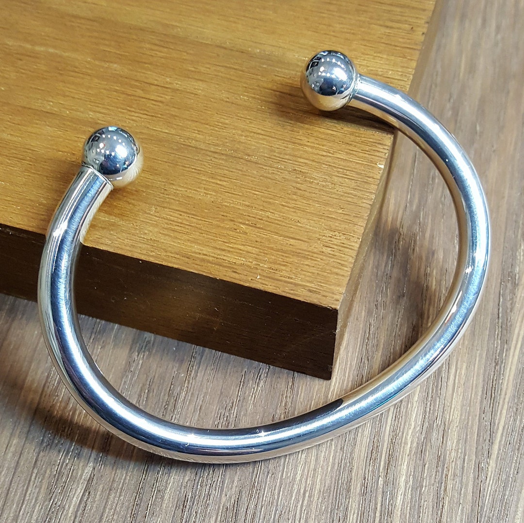 54g Silver Torque Bangle / Silver Bangle / Torque / Mens Torque Bangle ...