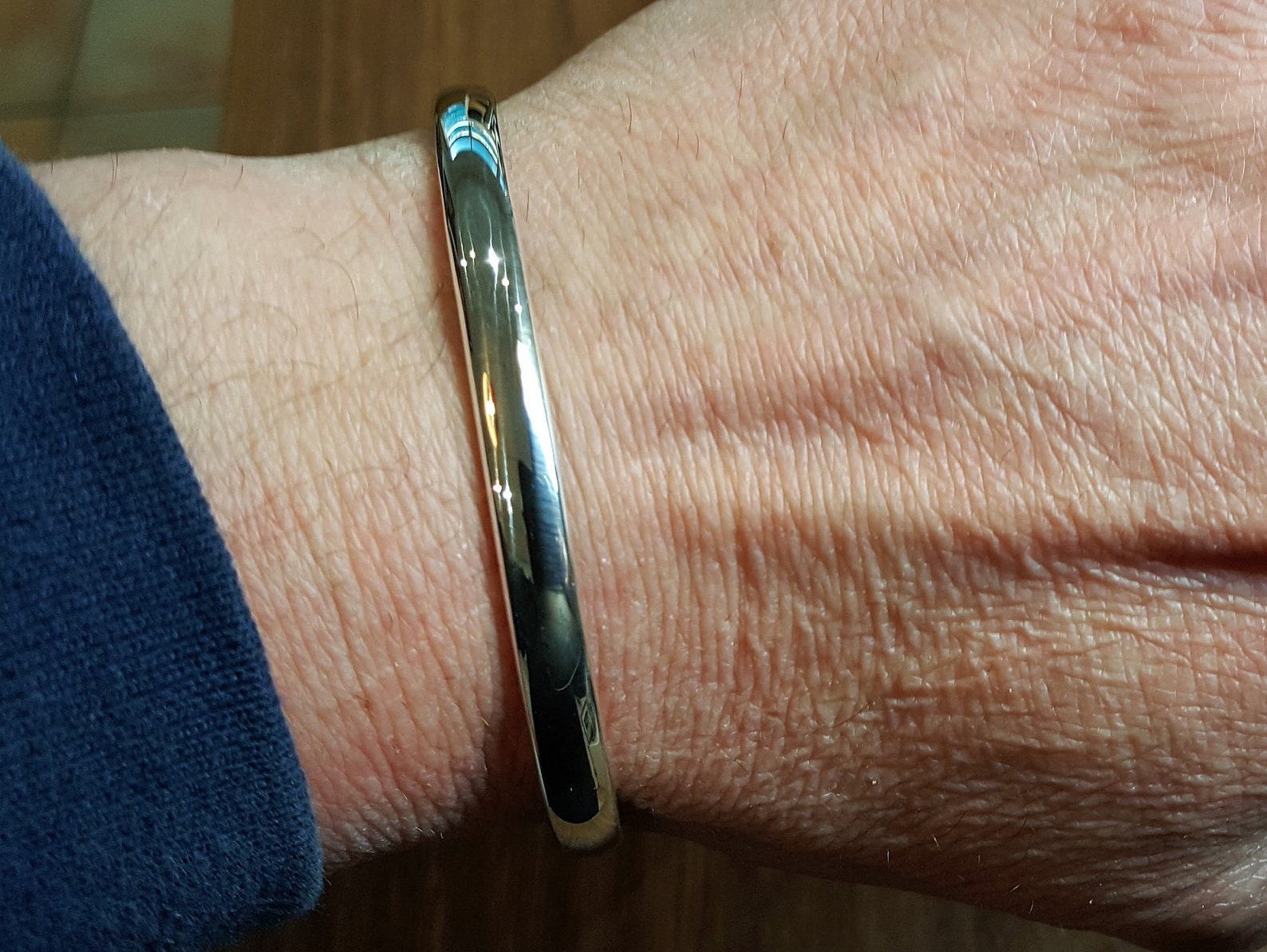 25g Silver Bangle / Solid Silver Bangle / Silver Open Bangle / - Etsy