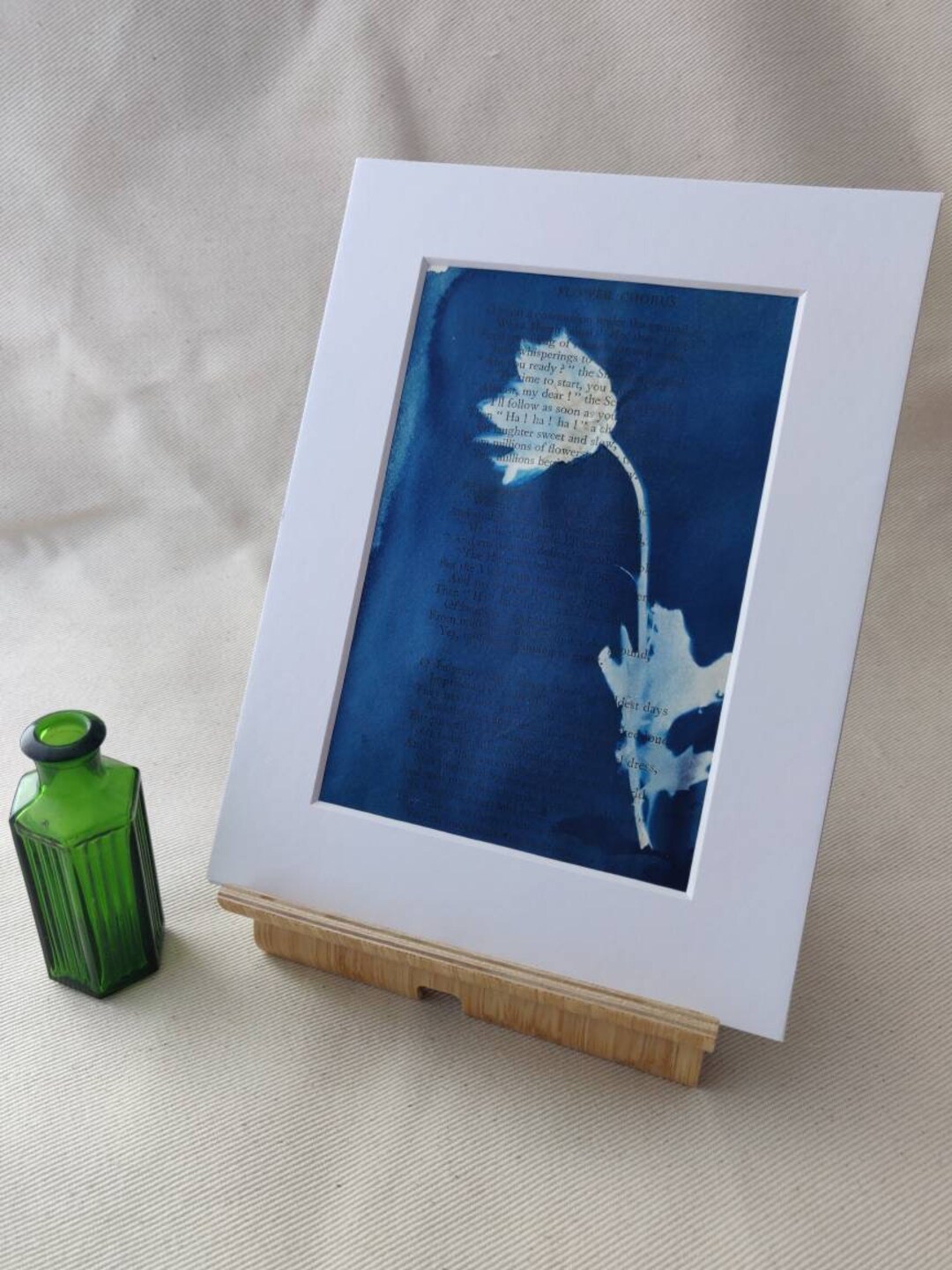 4" X 6" Poem Cyanotype Prints (6" X 8" Mounted) - Etsy