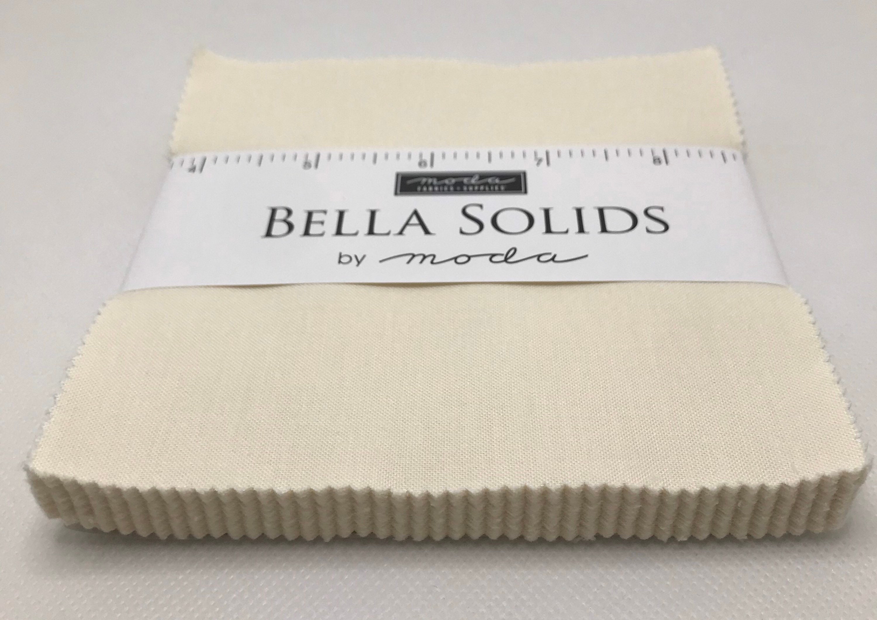 Bella Solids Snow 9900PP-11 5-inch charm pack by Moda | Etsy
