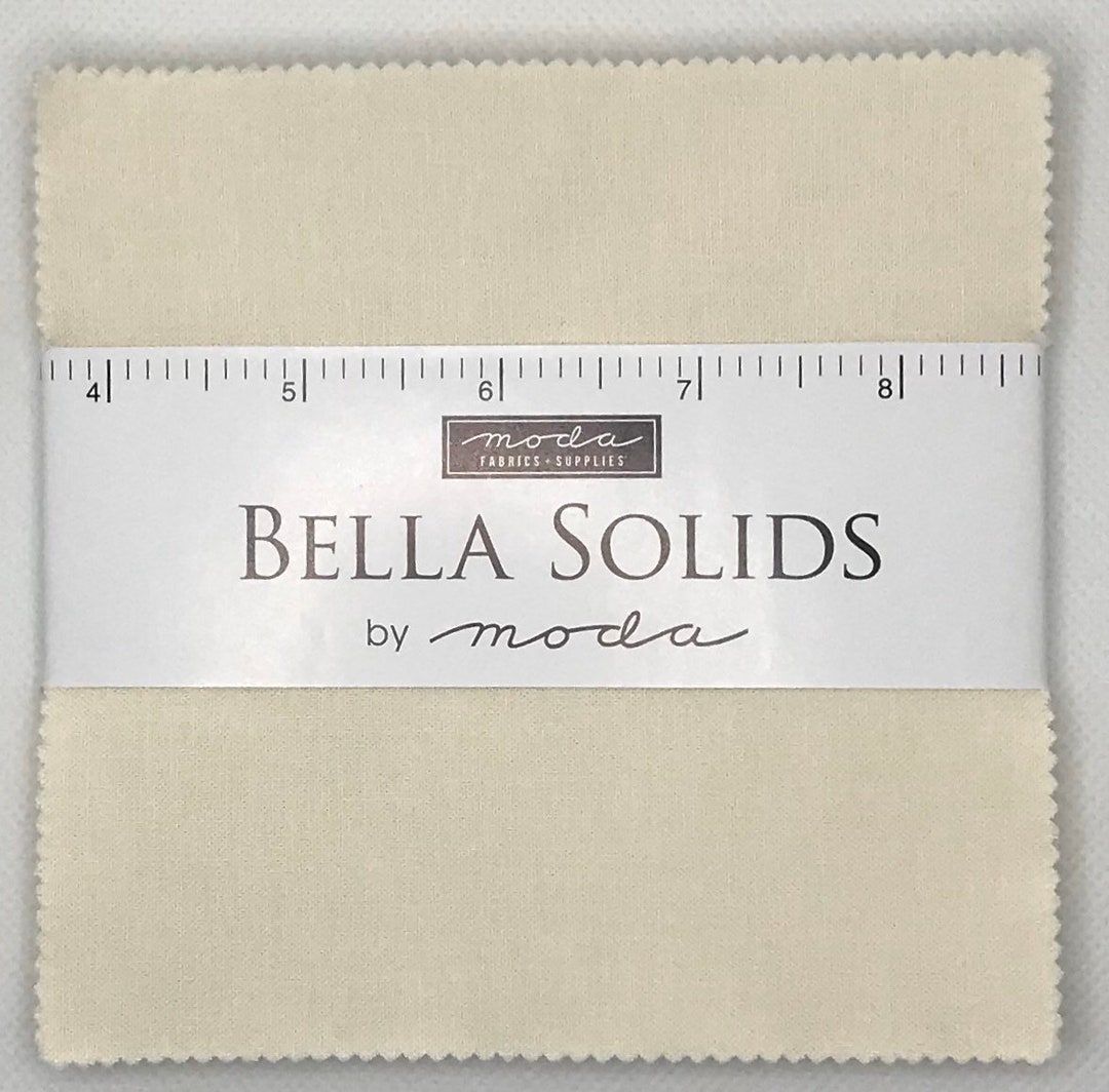 Bella Solids snow 9900PP-11 5-inch Charm Pack by Moda - Etsy