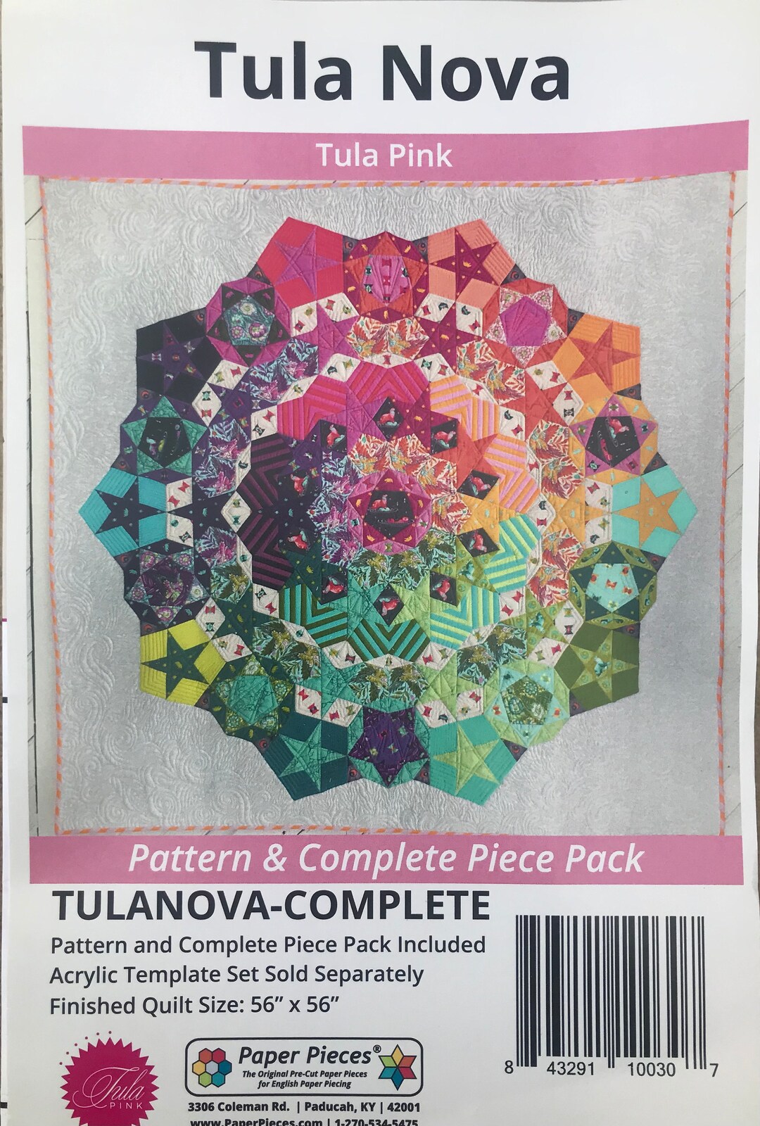 Tula Nova English Paper Piecing Kit by Tula Pink Pattern and - Etsy