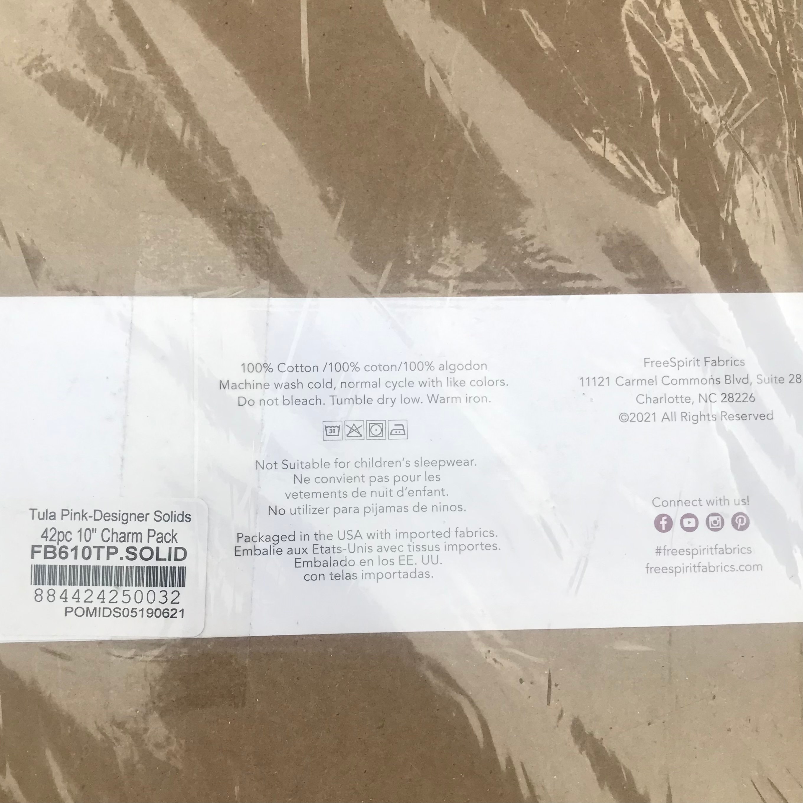 Tula Pink Designer Solids Layer Cake, Multi-colors, 10 Square Pre-cuts ...