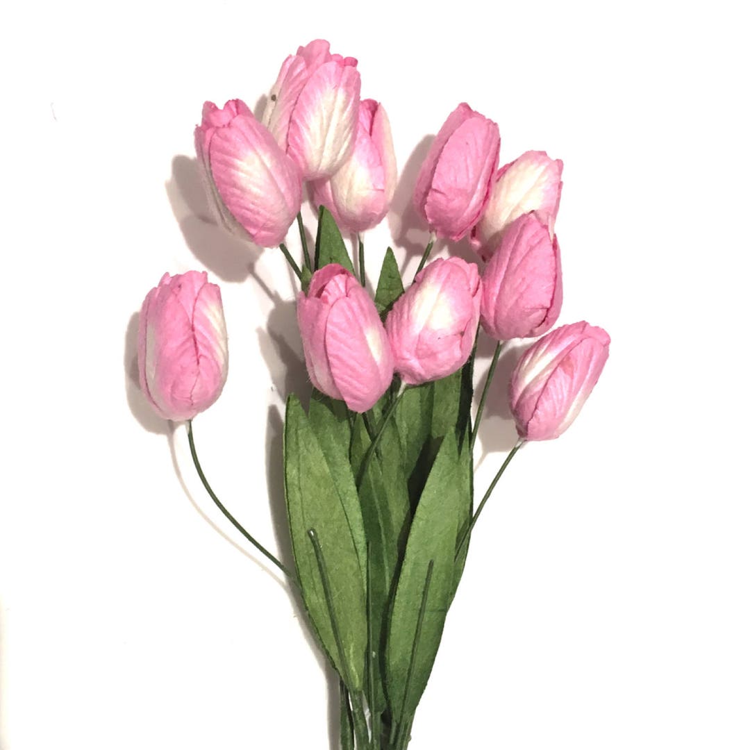 Light Pink Mulberry Paper Tulips Tul006 - Etsy