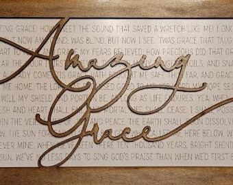 Amazing Grace Sign - Etsy