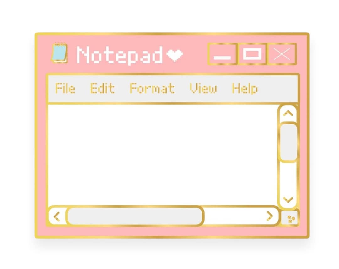 Kawaii Notepad Blank Pin - Etsy