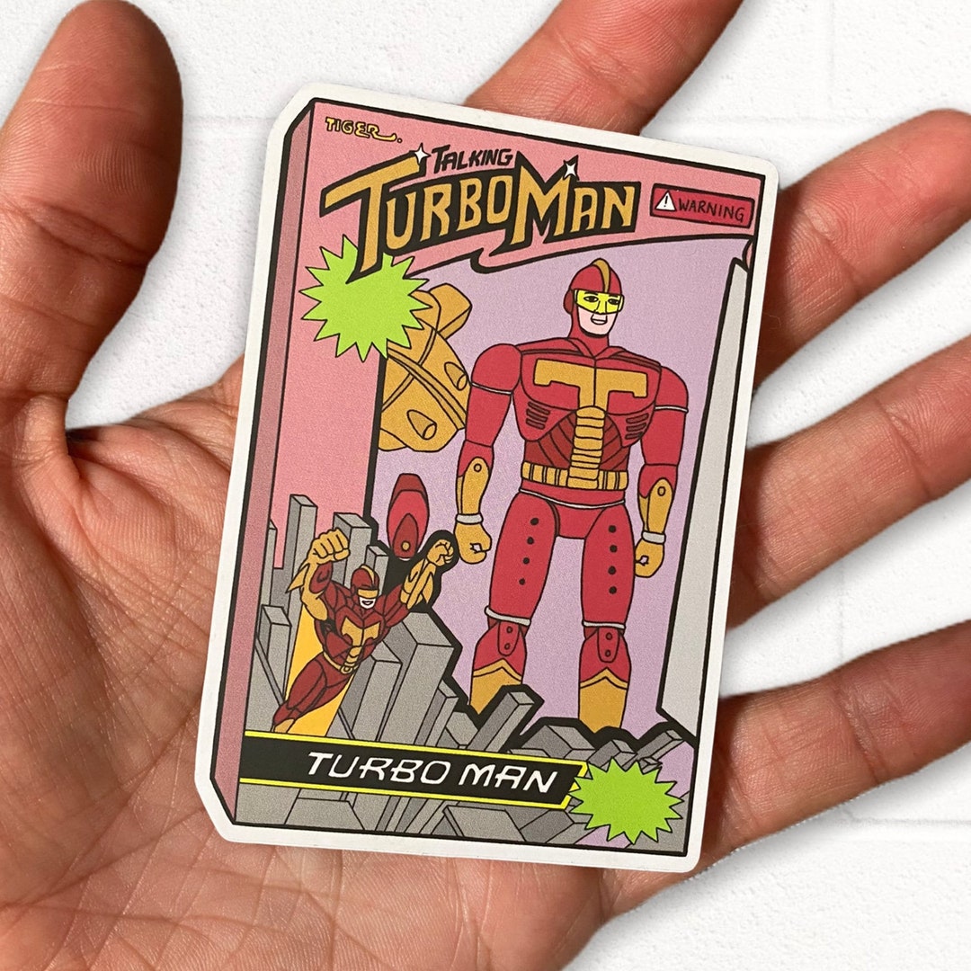 Turbo Man Sticker Turbo Man Decal Turbo Man Dye Cut Jingle All the Way ...