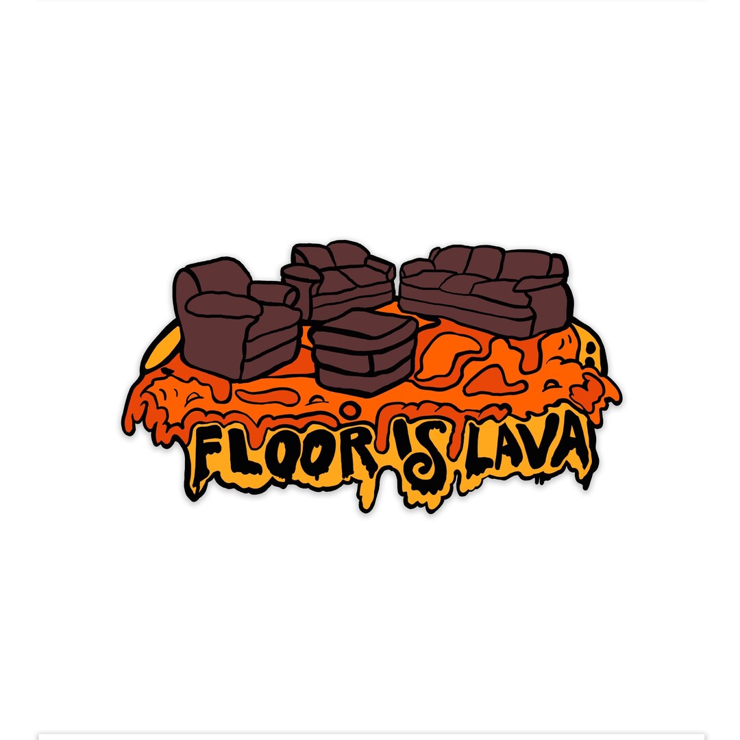 Floor is Lava Enamel Pin Enamel Pin | Nostalgia Pins | Throw Back Pins ...