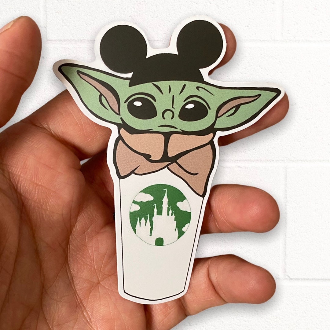The Child Castle Cup Sticker | Disney Themed Vinyl Sticker | the Child ...