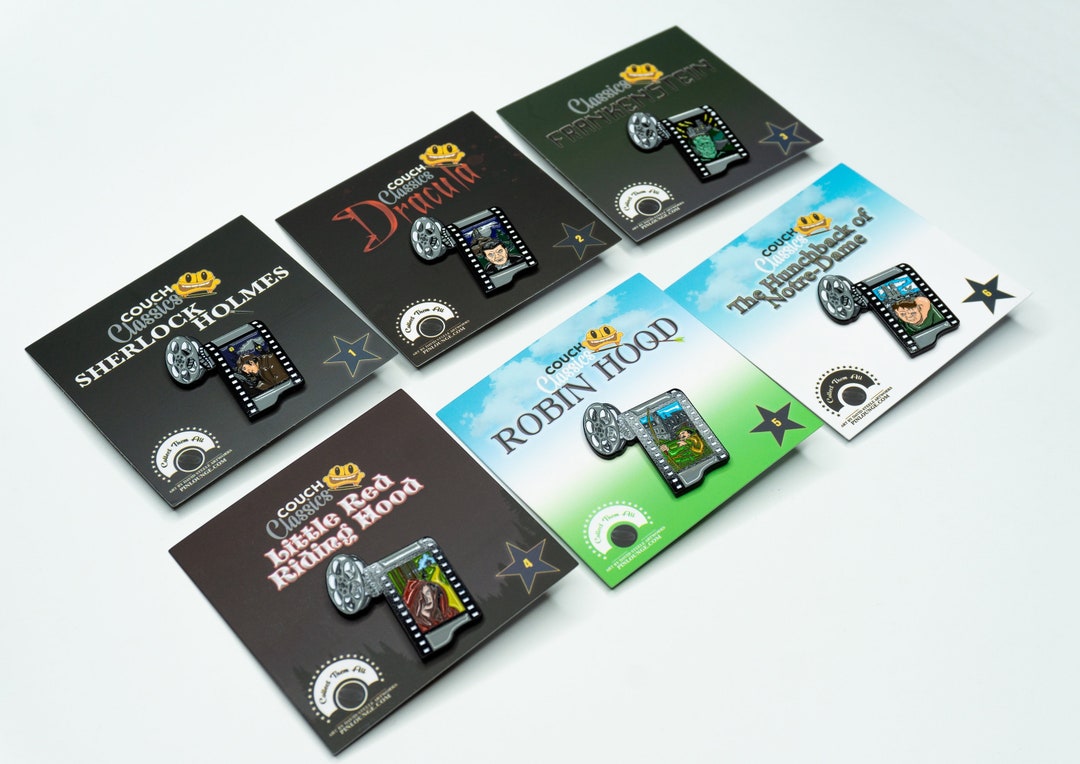 Couch Classics Enamel Pins | Movie Pins | Classic Film Pin | Classics ...