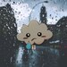 Crying Kawaii Rain Cloud Pin | Cloud Pin | Kawaii Pin | Weather Pins ...