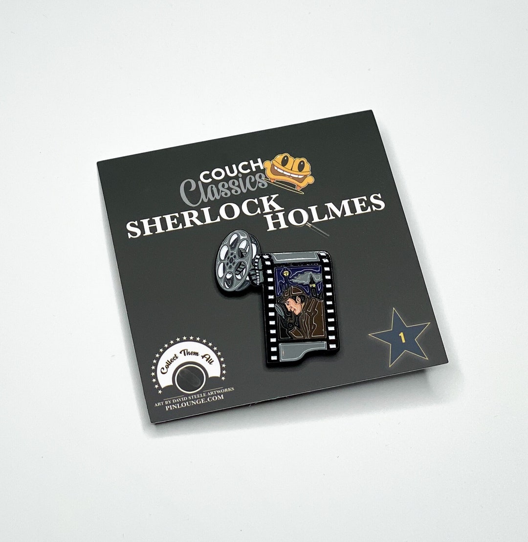 Sherlock Holmes Enamel Pin | Detective Pins | Sherlock Pin | Couch ...