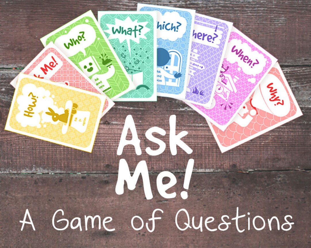 Class Activity Cards Ask Me Game and Ice Breaker With 5W or 7W Question Words and Interview ...