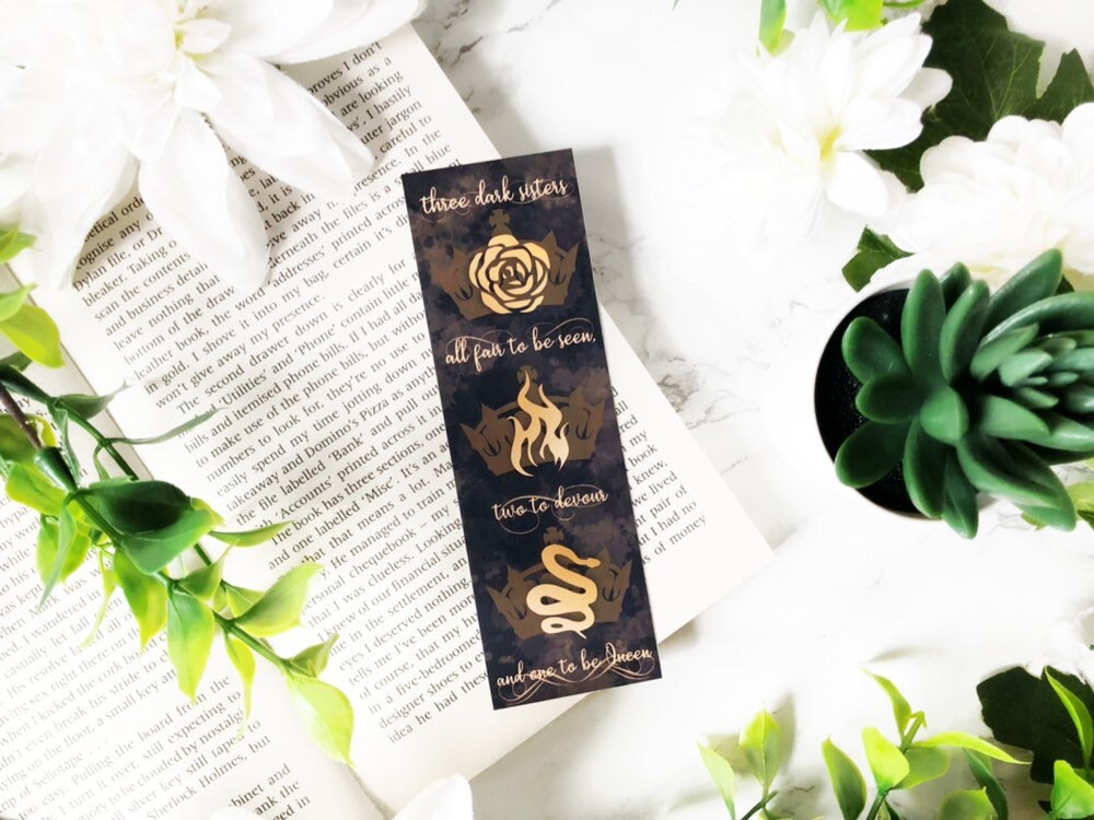 40. Three Dark Crowns Bookmarks - Options Available - Etsy UK