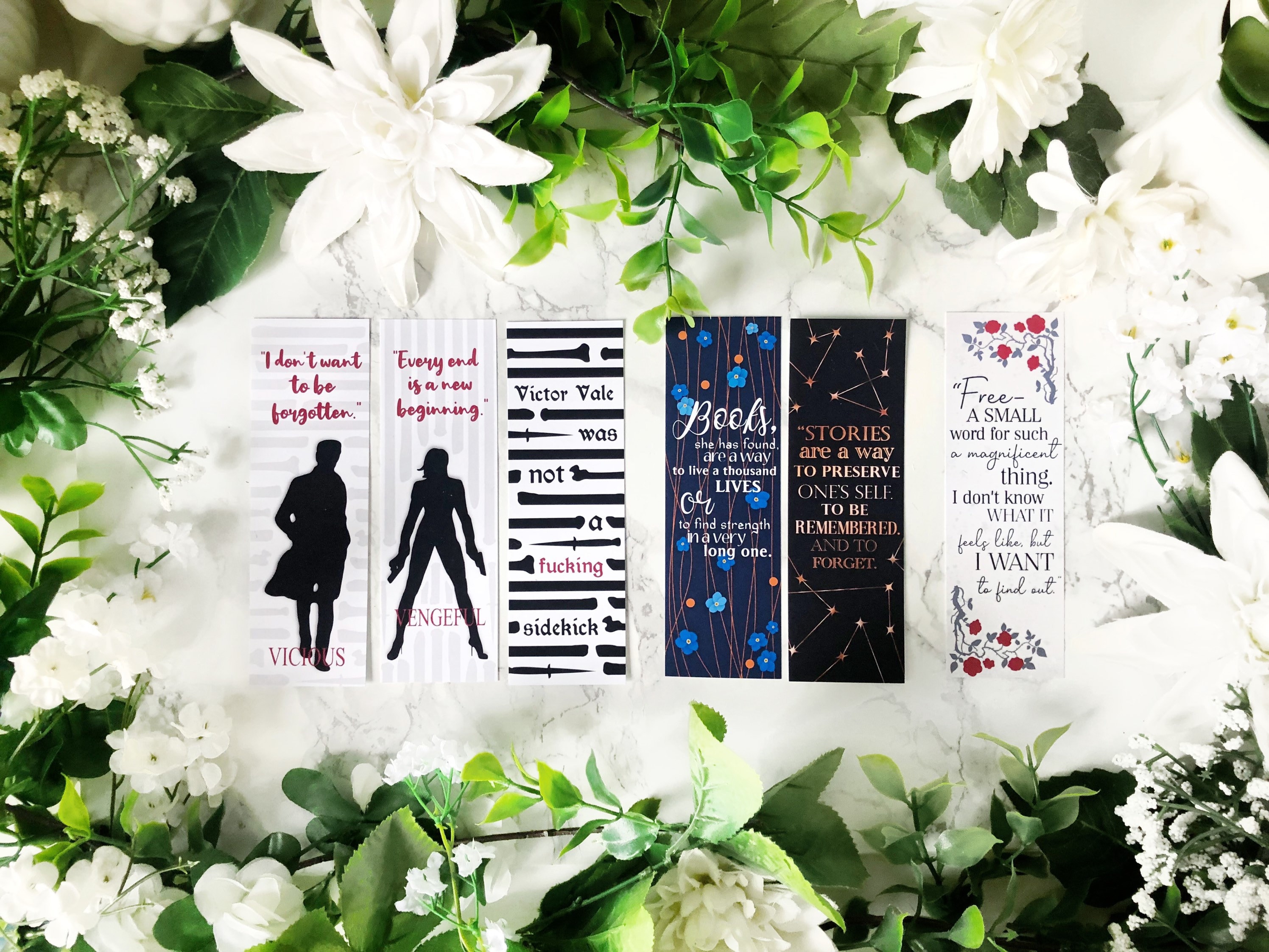 11. V. E. Schwab Bookmarks Villains Series the Invisible - Etsy UK